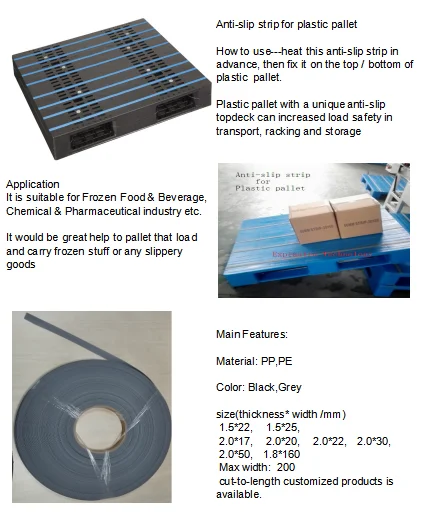 Anti-slip Strip for Plastic Pallet - Safe Transport Solutions