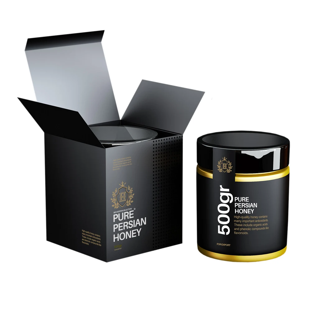 Luxury Custom Paper Packing Envases Miel Honey Jar Gift Box Packaging ...