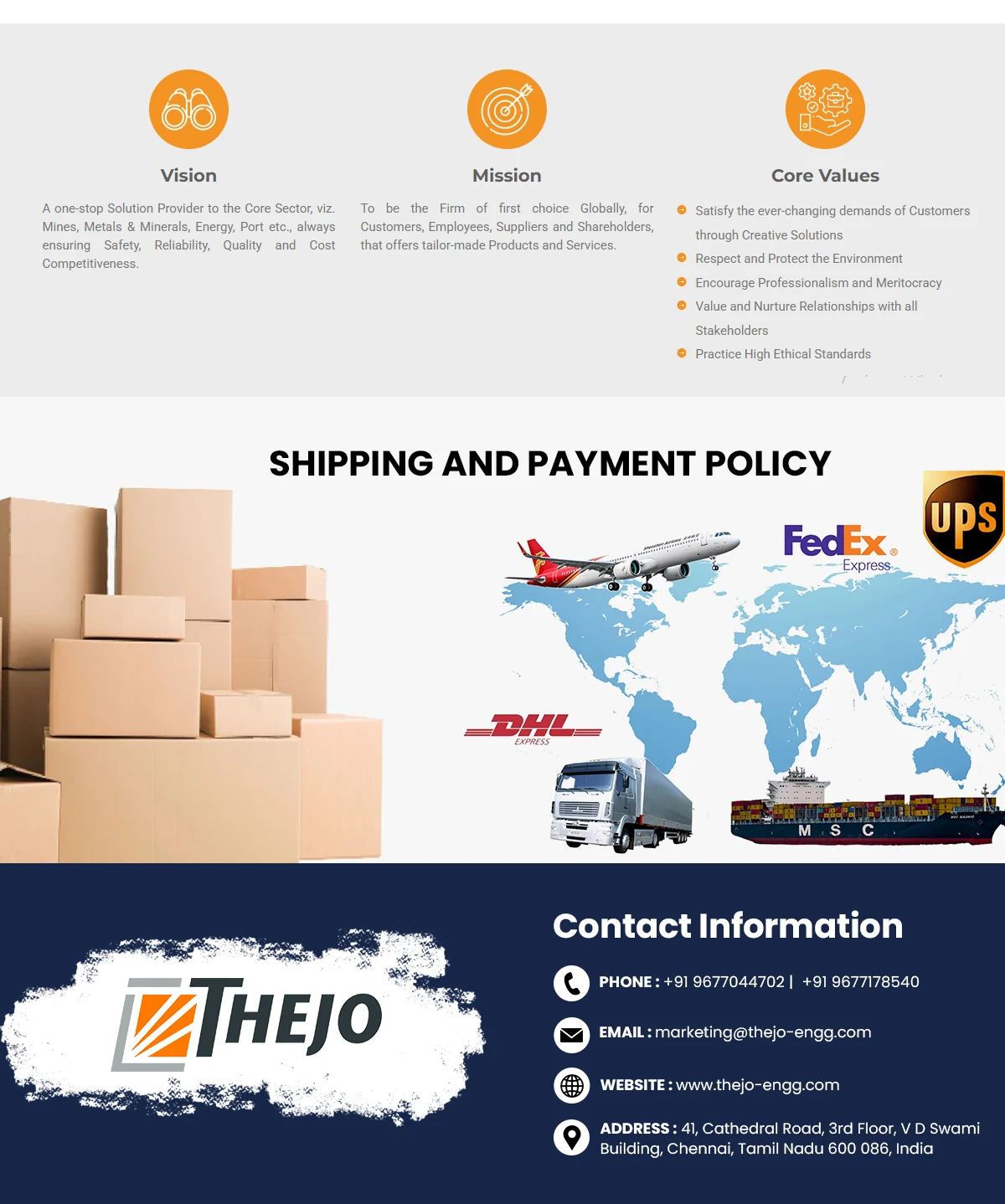 Company Overview - THEJO ENGINEERING LIMITED