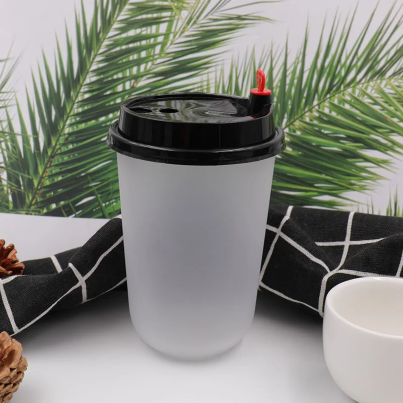 500ml 700ml Disposable Frosted Pp U Shape Cup Pearl Milk Tea Plastic ...