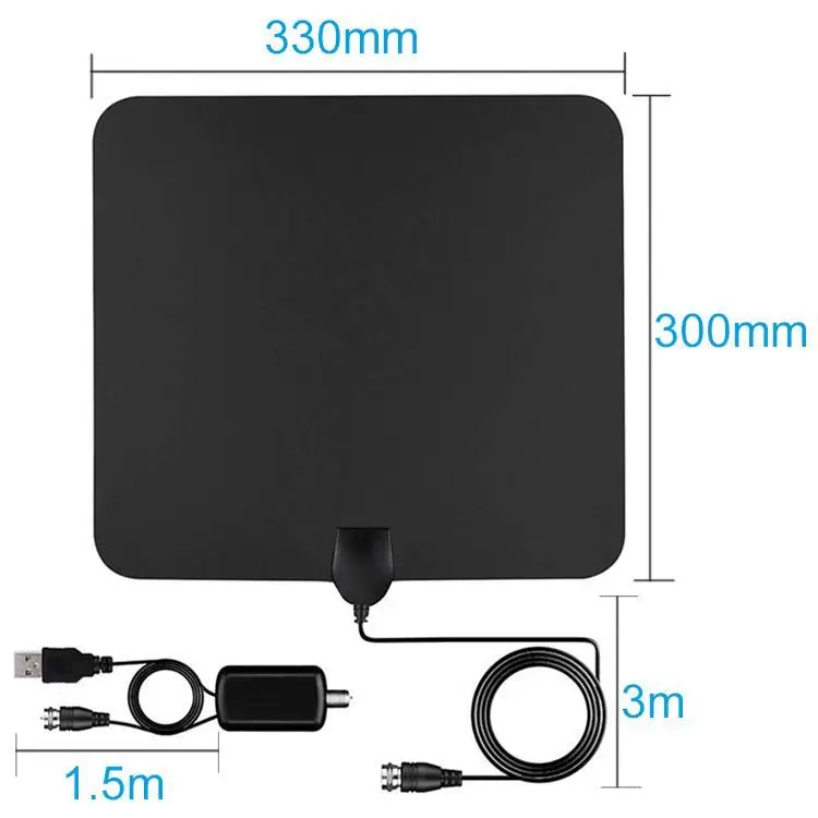 Long Range 4k Indoor Tv Dtv Antenna Uhf/vhf Amplified Hd Digital Tv ...