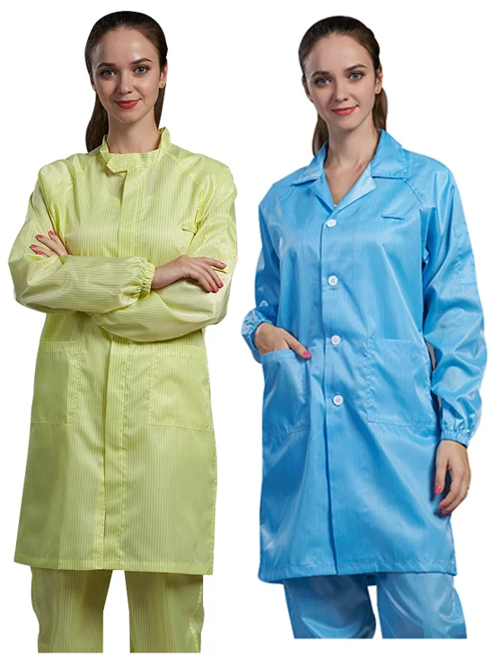 High Quality Full Sleeve Antistatic Lab Coats For Female And Male ...