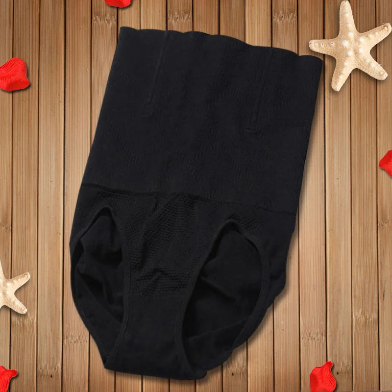 High Waist Slimming Plain Seamless Nylon Spandex Control Panty Shapers ...
