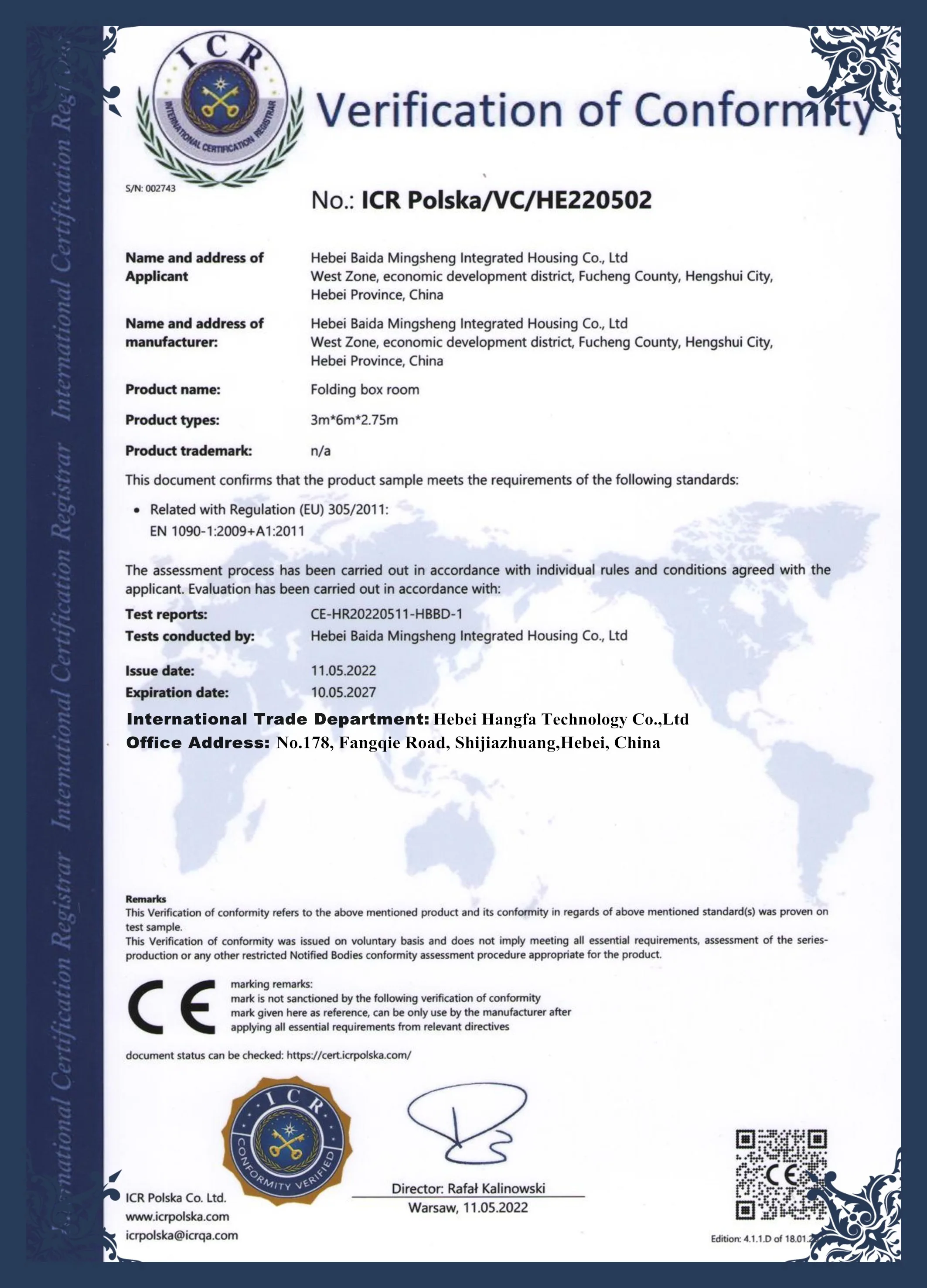 Company Overview - Hebei Hangfa Technology Co., Ltd.