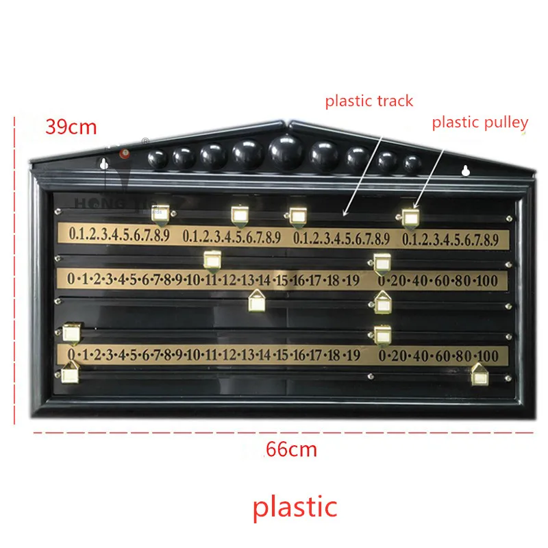 Hongjie Plastic Snooker Billiard Pool Table Scoreboard