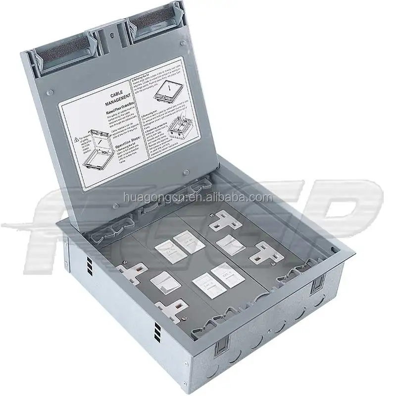 Recessed Floor Box - Versatile and Durable Electrical Solution