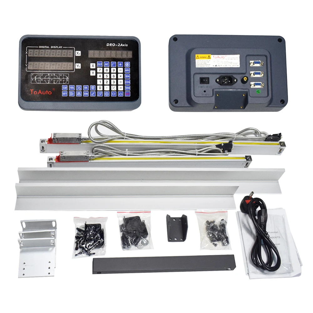 2 Axis Digital Readout Dro Linear Scales 50~1000mm For Milling Lathe ...