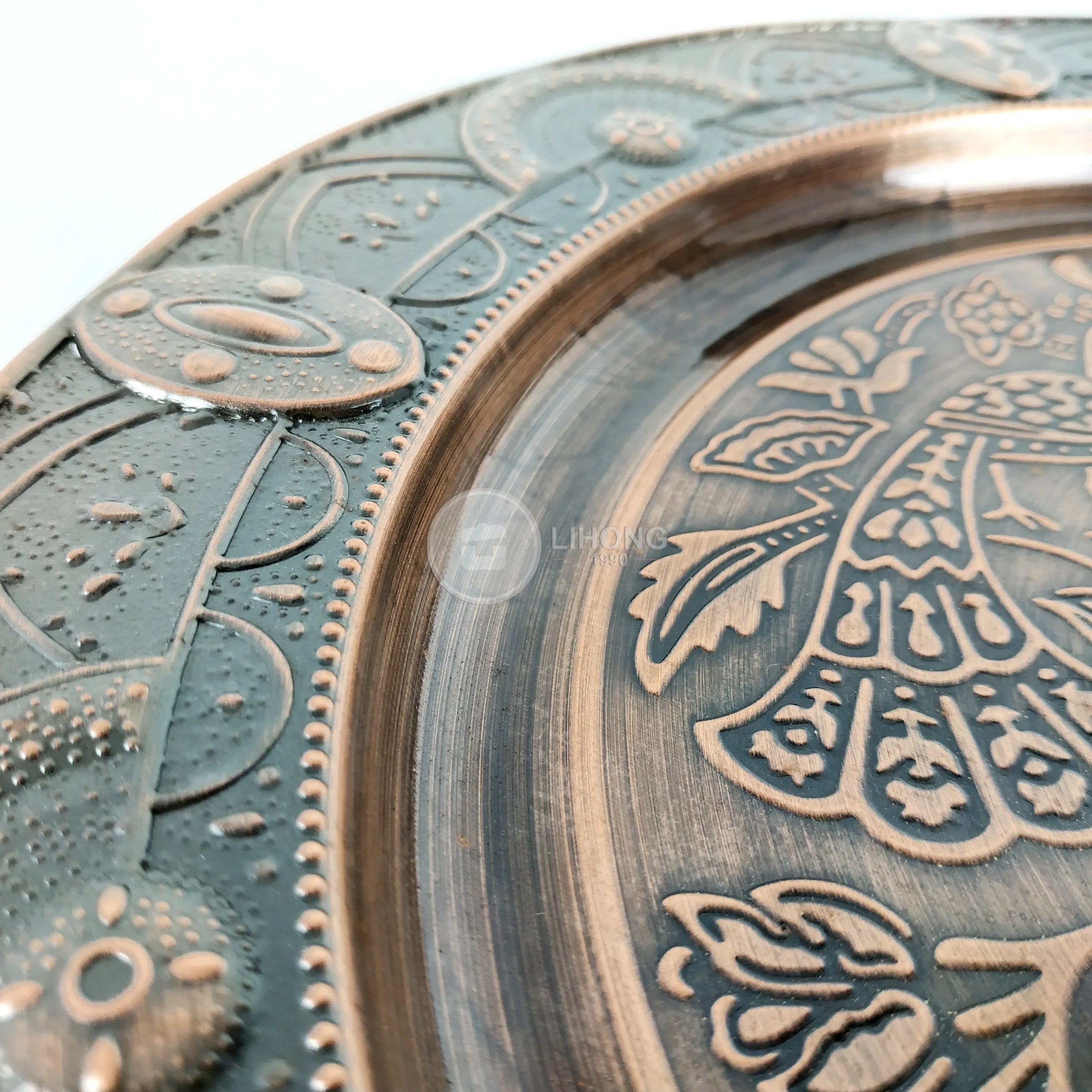 Round Shape Arab Serving Tray Stainless Steel Wedding Decorating Plate ...