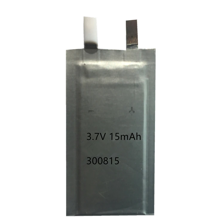 Thin Lipo Battery Cell 3.7 V 15 M Ah 300815 Rechargeable Smallest ...