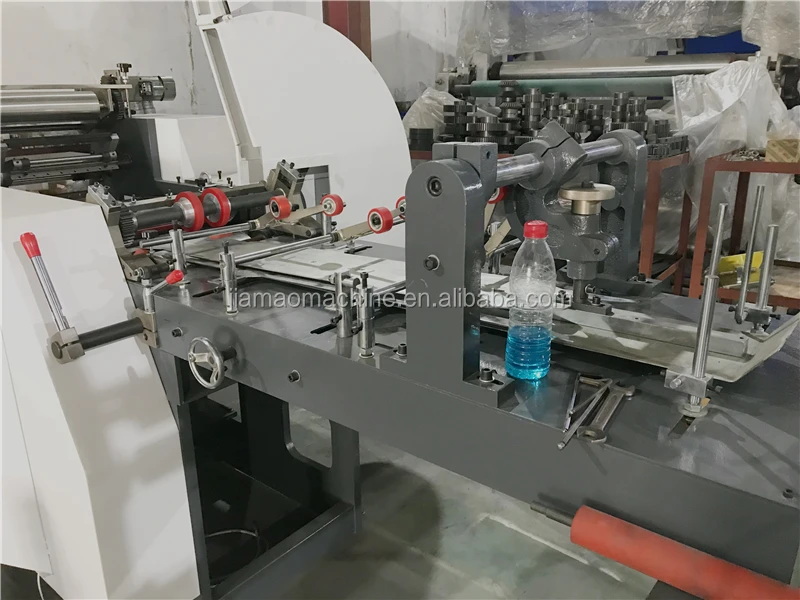 Kraft Paper Bag Machine Making Bags Your Own logo with Handle Khaki ...