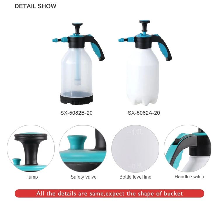 Seesa Garden Handheld Hand Pump Water Mist Pressure Sprayer