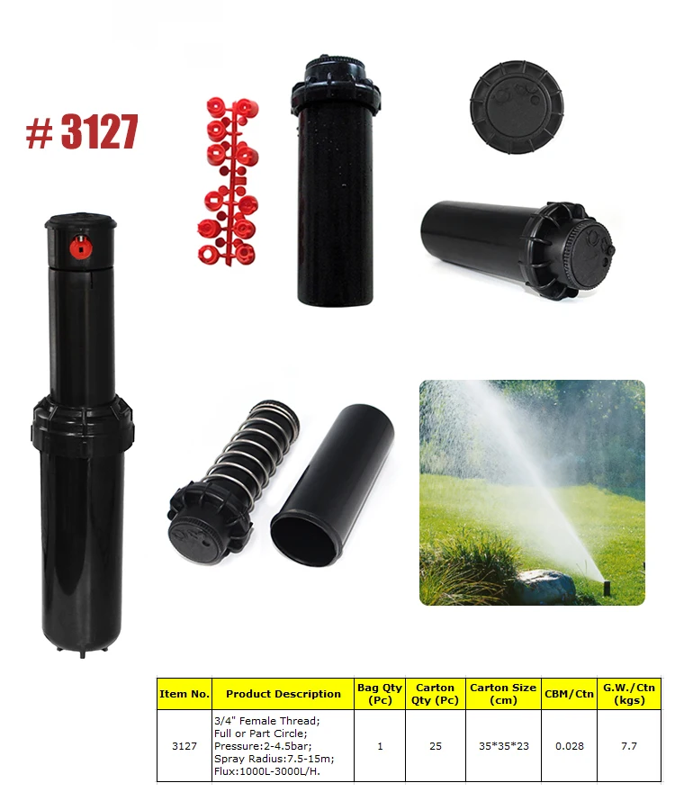 Underground Full Or Part Circle Pop Up Water Sprinkler For Landscape ...
