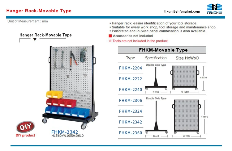 Rolling Tools Display Board - Efficient Storage Solutions
