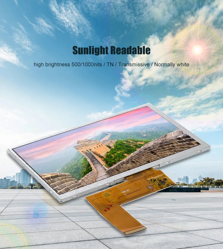 Customized 24-bit Parallel Rgb Interface 7 Inch Lcd Screen 800x480 Lcd Display - Buy 7 Inch Lcd ...