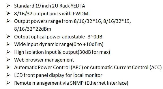 WDM EDFA 16 Ports - Original JDSU Laser Amplifier PTA5102YW