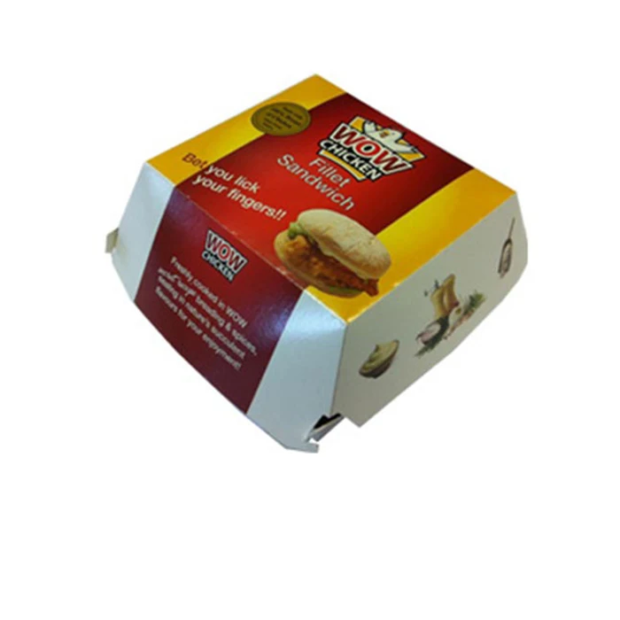 Custom Design Burger Packaging - Take Away Mini Burger Box