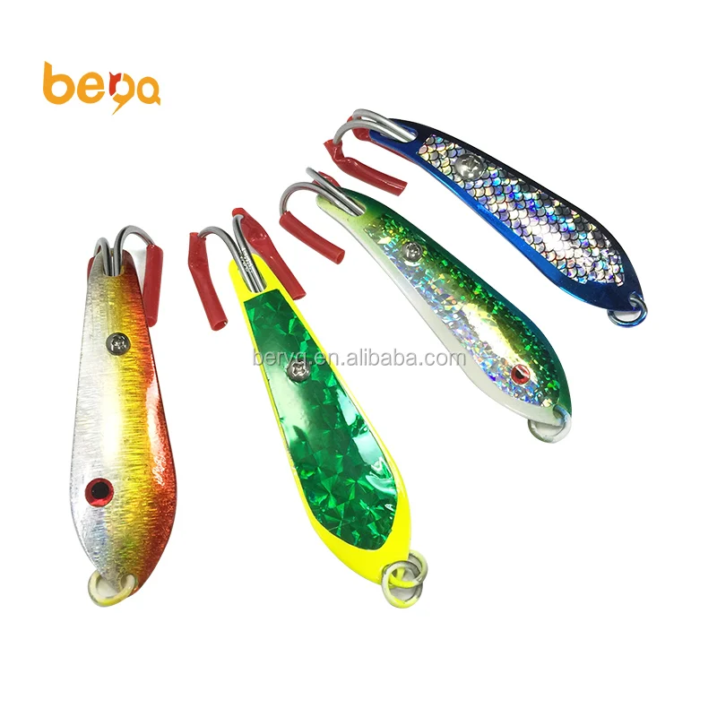 Stainless Steel Fishing Spoon Lure - Double Hooks Power