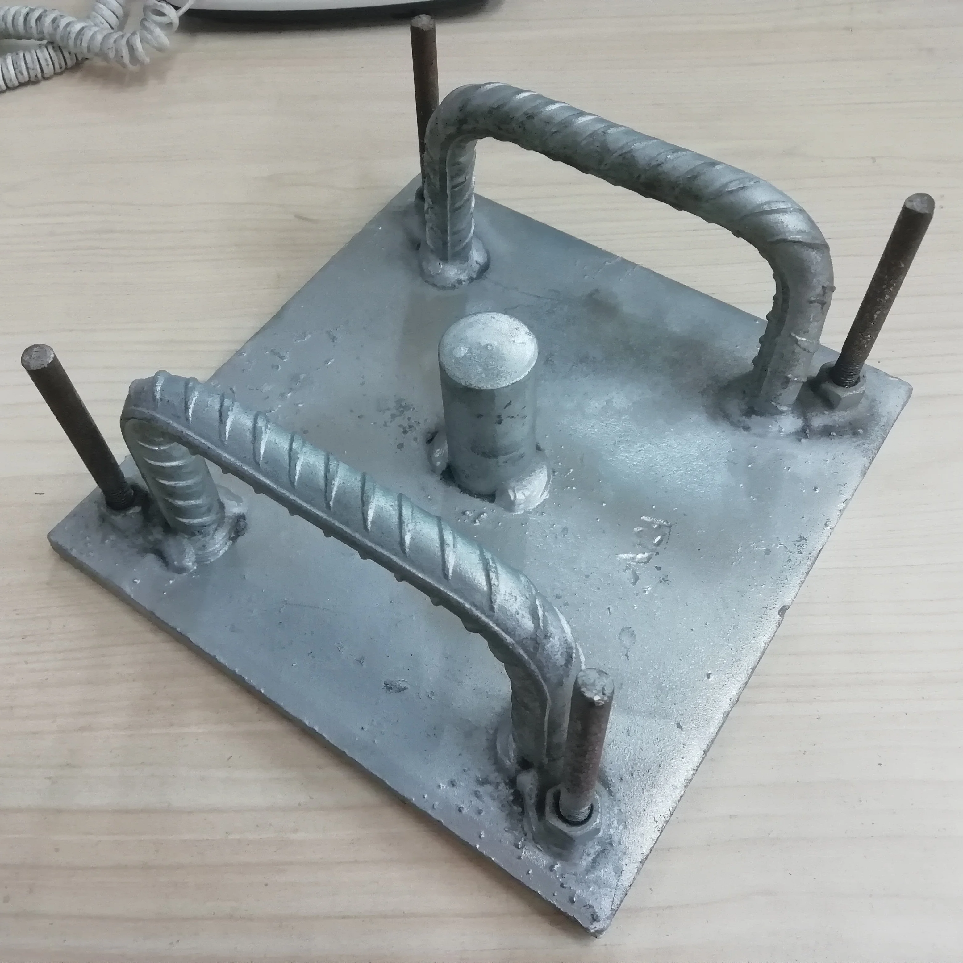 200*200mm Cast In Plate Precast Concrete With M20 Ferrule - Buy Cast In ...