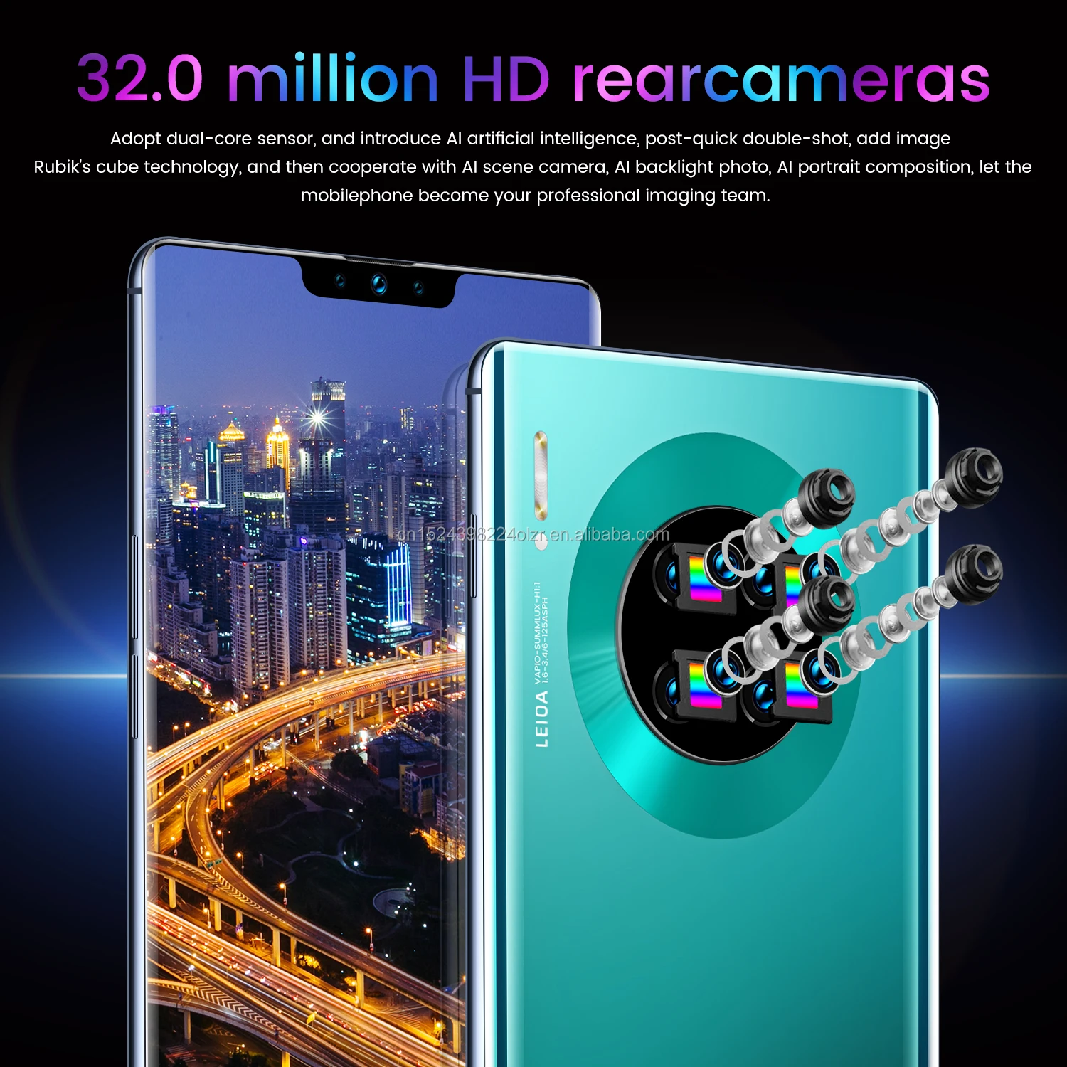 2019 New model unlocked Smartphone 6.6 inch 8+128 GB Octa Core Mobile ...