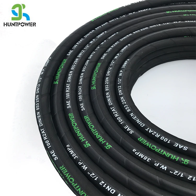 Sae 100r2 High Pressure Flexible Rubber Hydraulic Hose - Buy Hydraulic ...