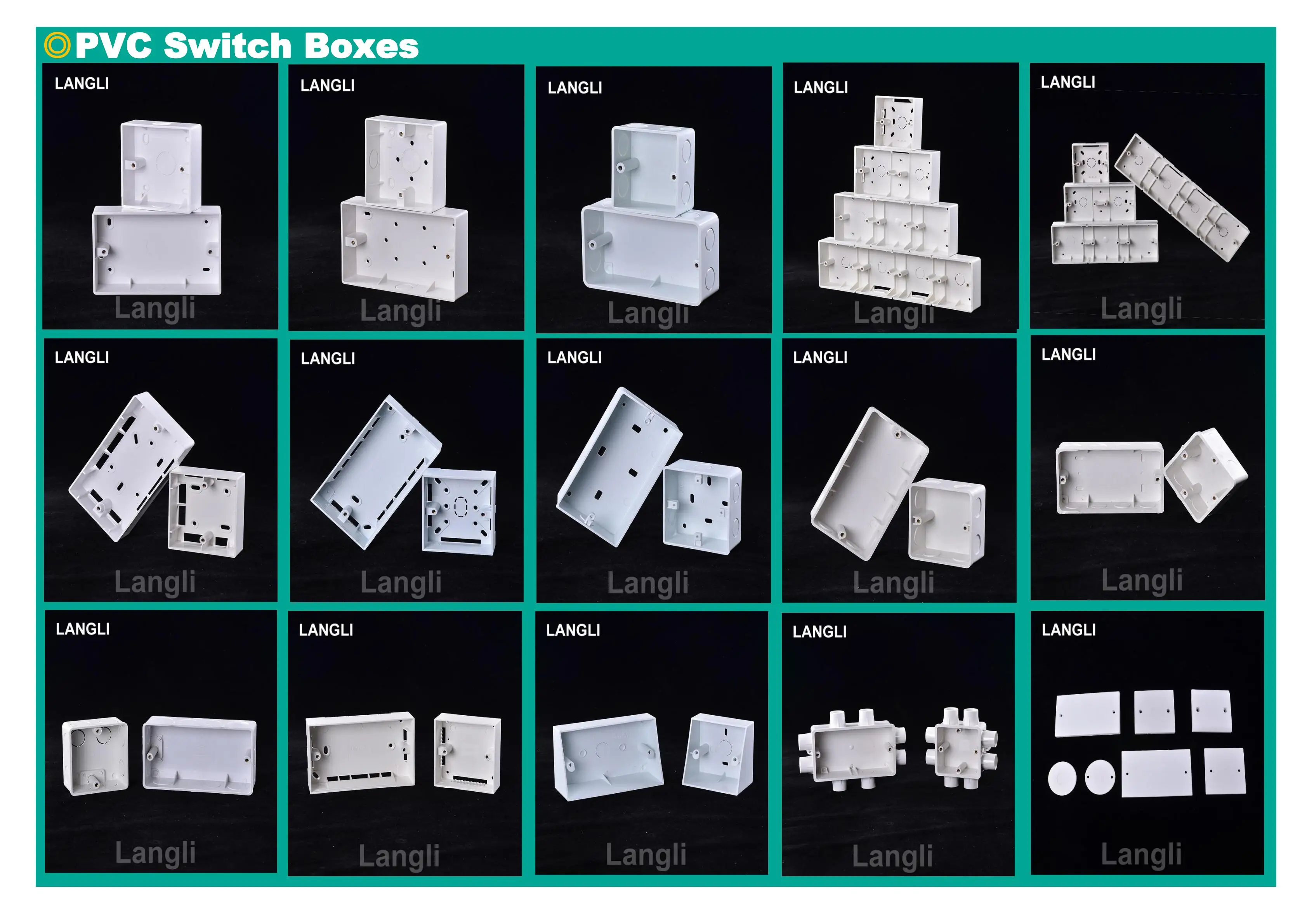 Electrical Plastic Fire Resistance Pvc Knockout Box Cable Box For ...