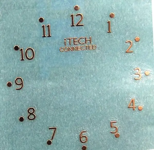 Customize Dial Thin Metal Sticker Production Alphabet