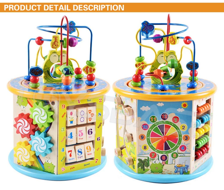 DIY Multifunctional Puzzle Big Round Wood Bead Maze Toy| Alibaba.com