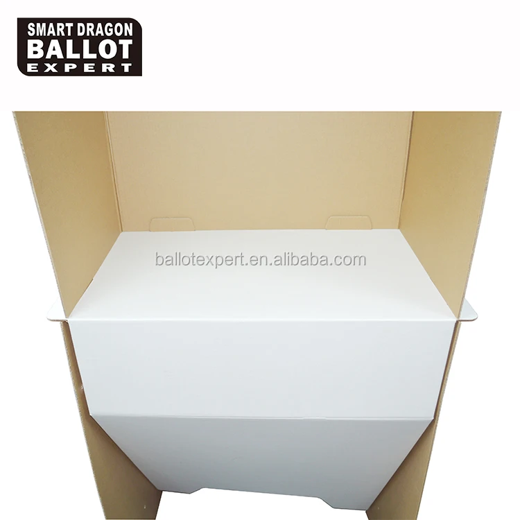 Custom Cardboard Voting Polling Booth For Election Activities - Buy ...