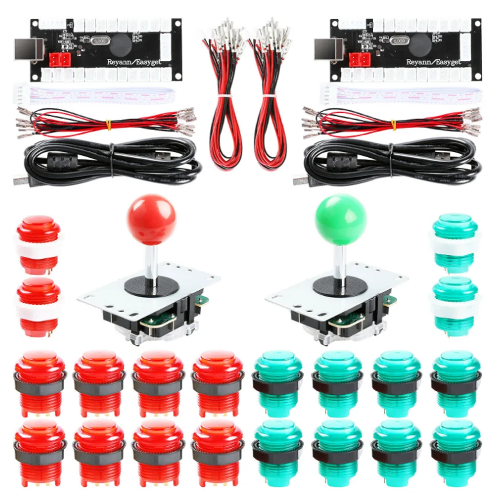 Diy Arcade Joystick Switch Kits With 20 Led Arcade Buttons + 2 ...