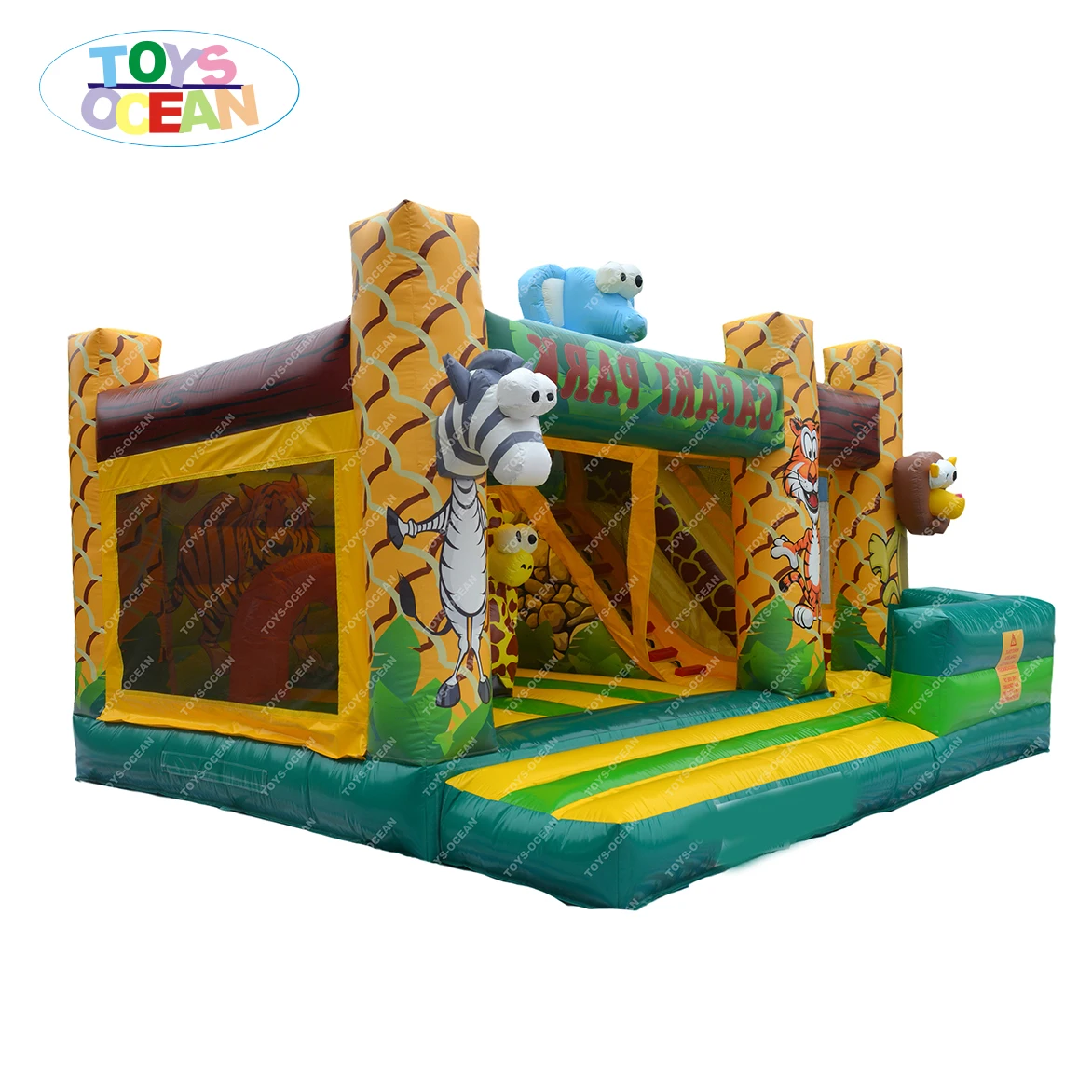 2024 New Jungle Animal Inflatable Safari Park Bouncer House