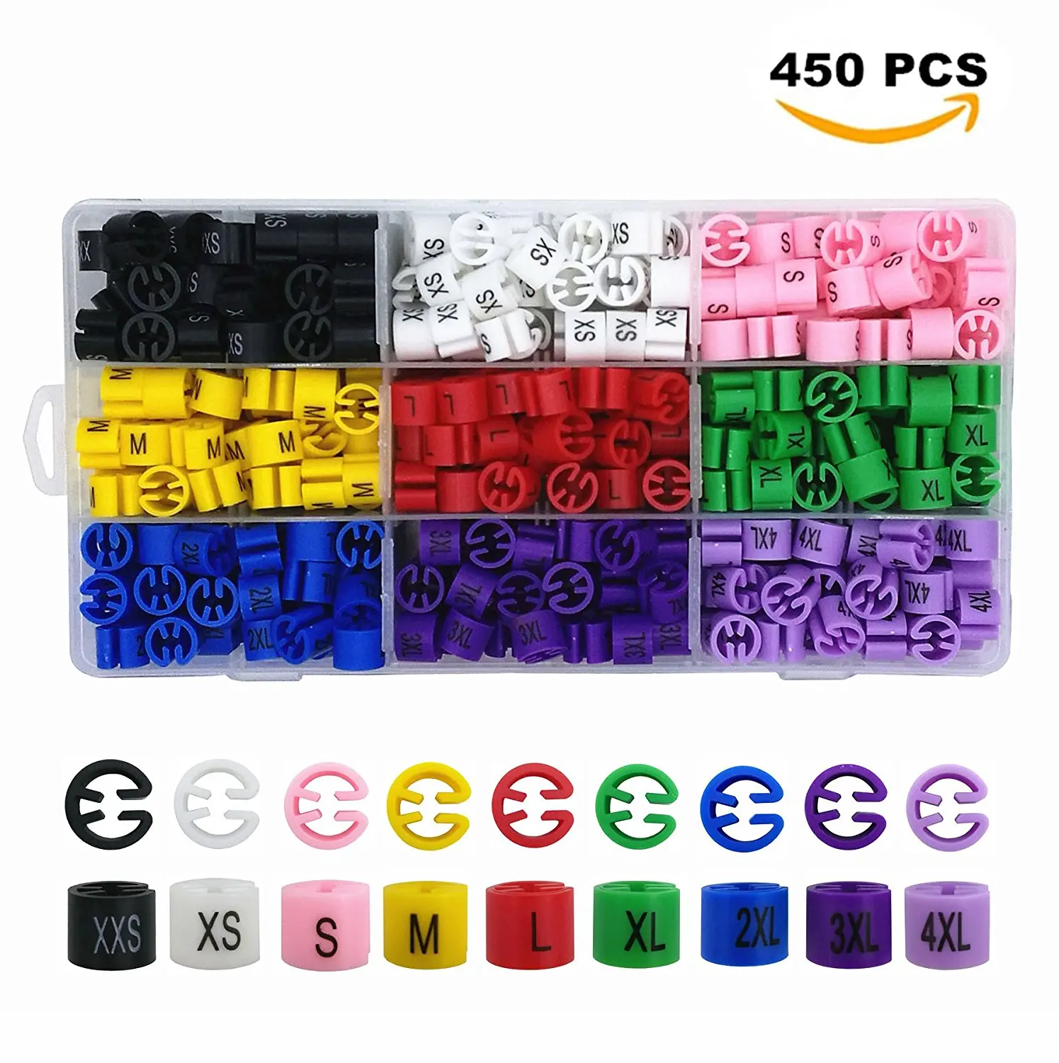 High Quality Colored Garment Plastic Markers Size Marker For Hangers ...