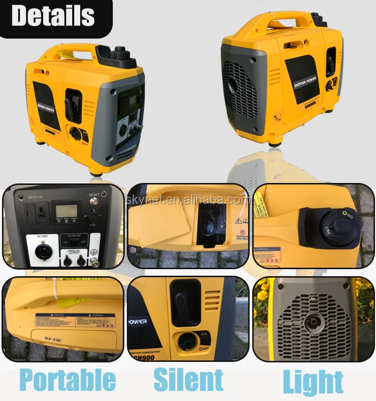 Generator Set Small Engine Water Cooled 1000w Single Cylinder Inverter ...