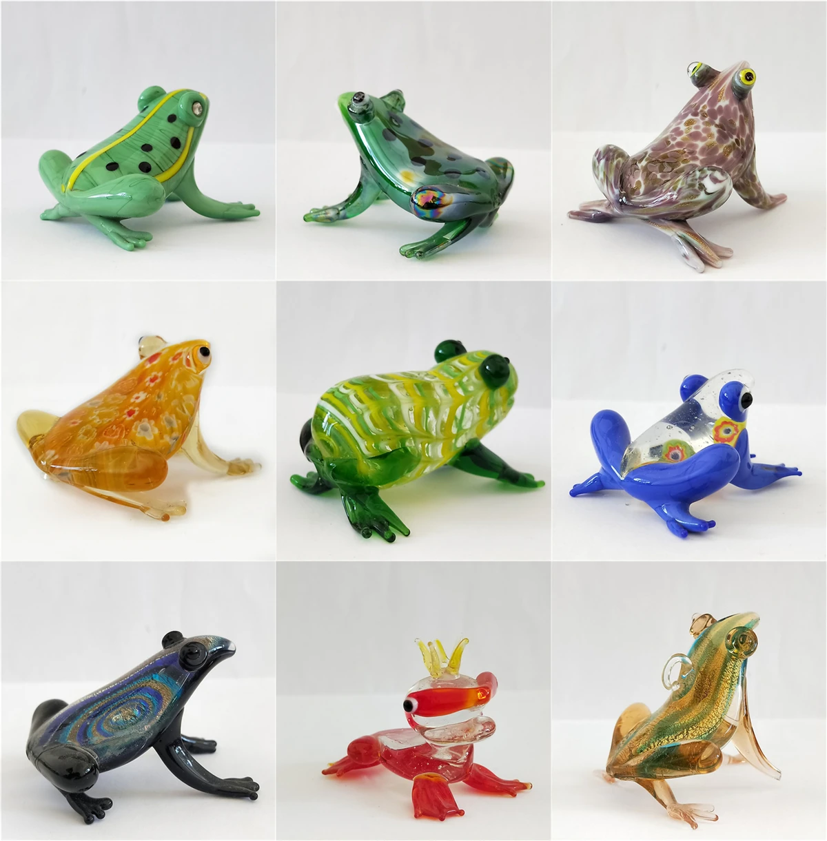 Cute Colorful Handmade Murano Glass Frog - Buy Glass Frog,Glass Frog ...