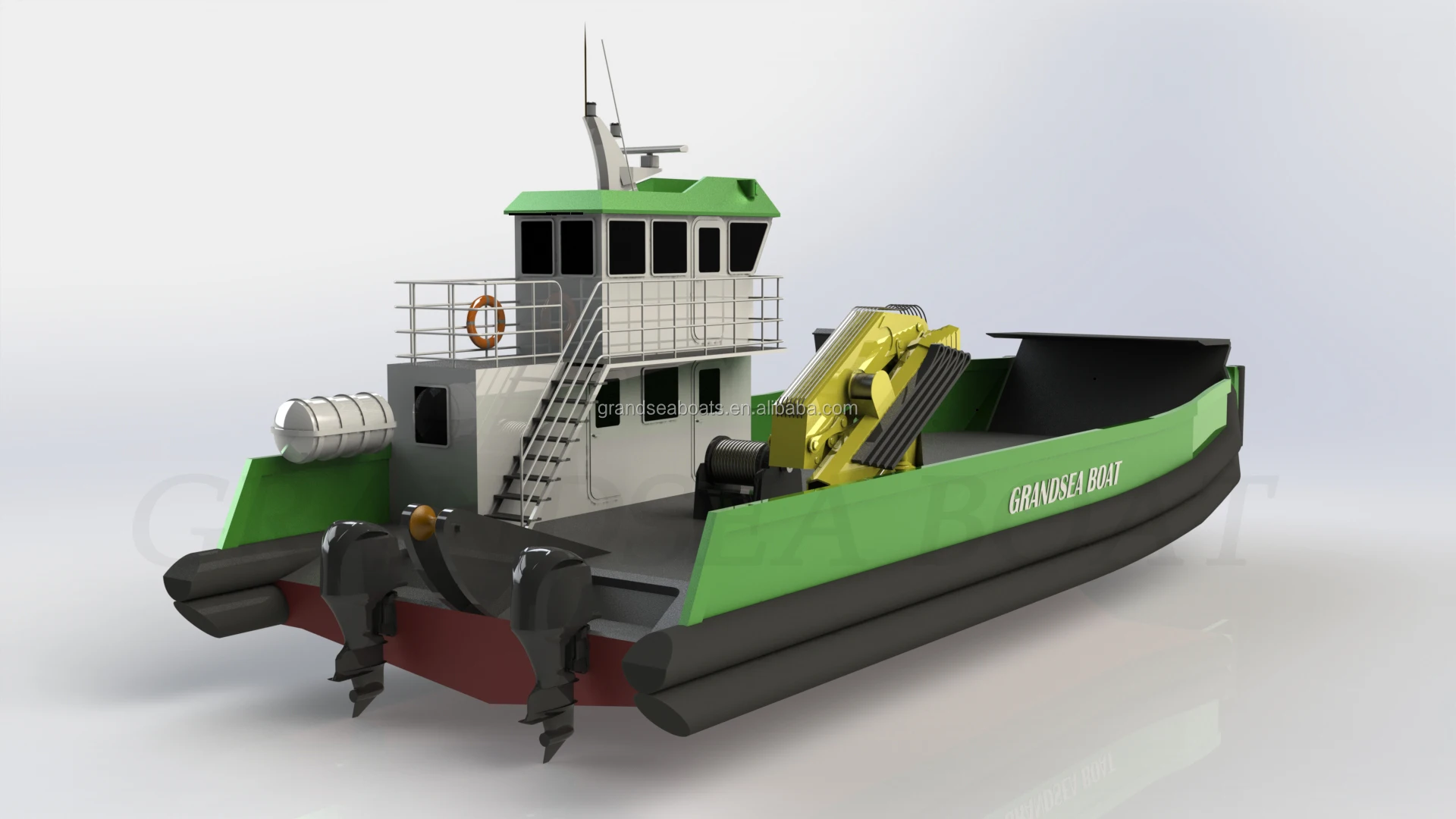 Grandsea 18m Aluminum Barge Boat for Sale - Durable & Versatile