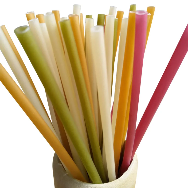 2020 New Material Edible Straws Biodegradable Eco-friendly Rice Tapioca ...