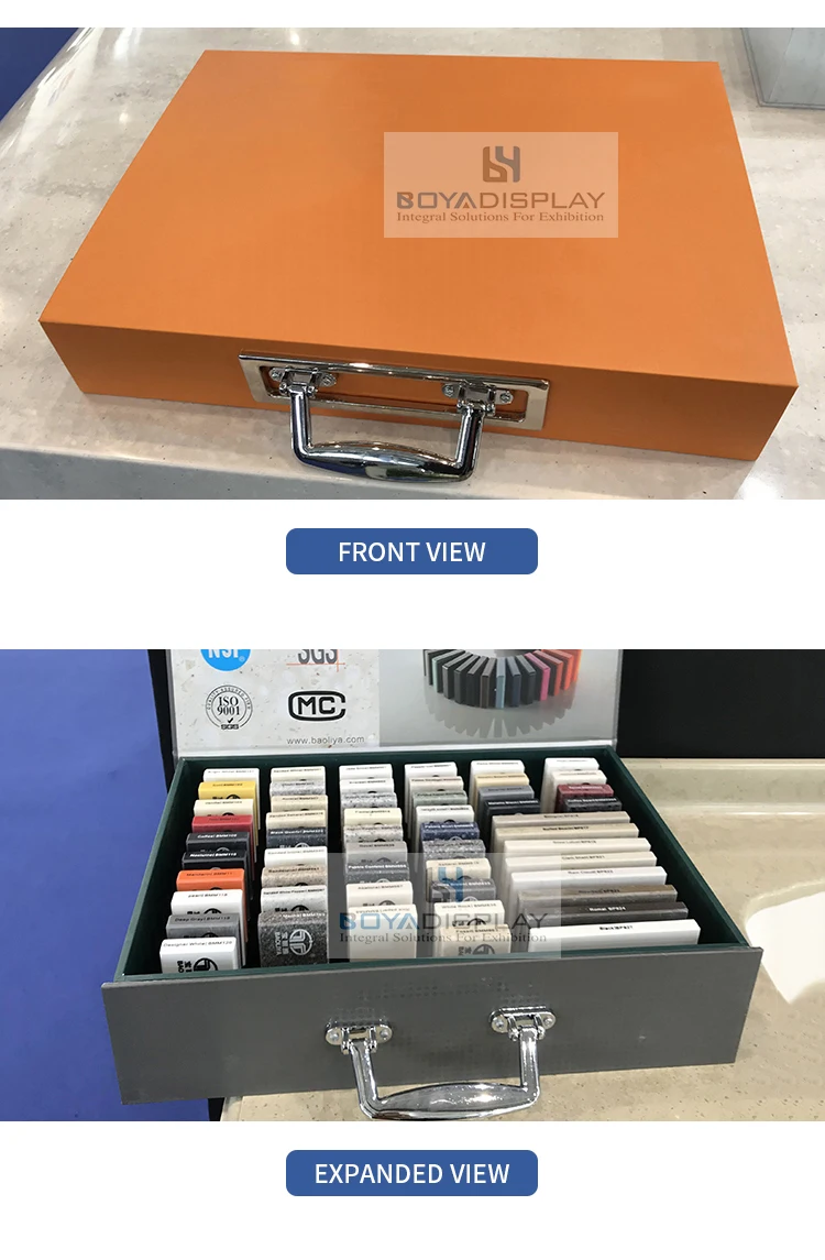 Custom Size Stone Sample Case Marble And Granite Sample Display ...