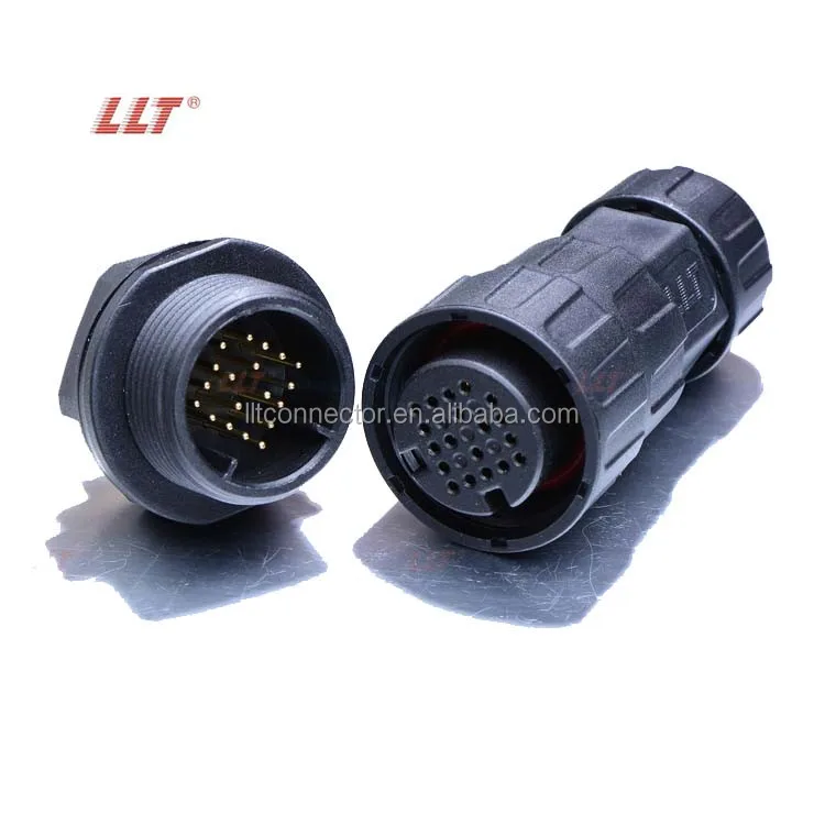 M25 24 Pin Threaded Female and Male Rotating Electrical Connector