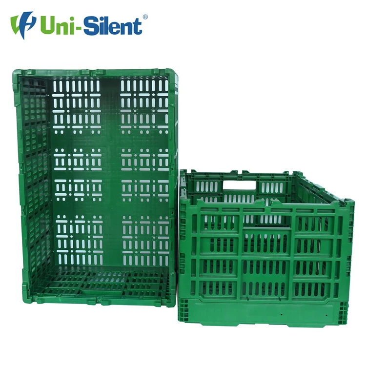Uni-Silent 56L Stackable Porous Plastic Basket Collapsible Storage Box ...