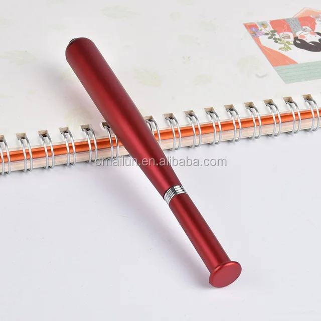 Promotional Metallic Plastic Baseball Bat Pen Stylus
