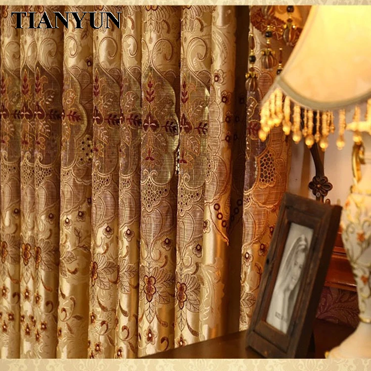 Turkish Curtains Ready Made European Window Velvet Patch Embroidered ...