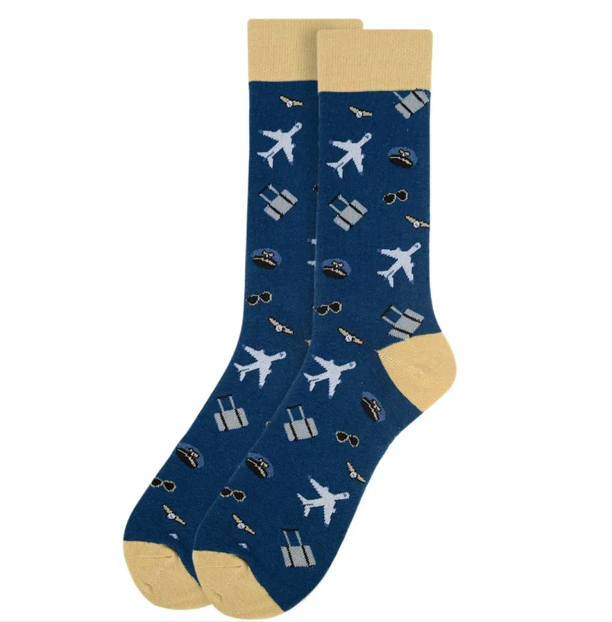Men's Aviation Pilot Aircraft Novelty Socks - Buy Pilot Novelty Socks ...