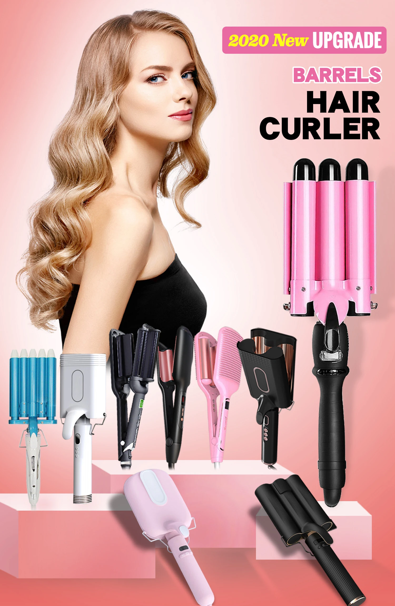 Professional Hair Crimping Iron - Stylish Curls Made Easy