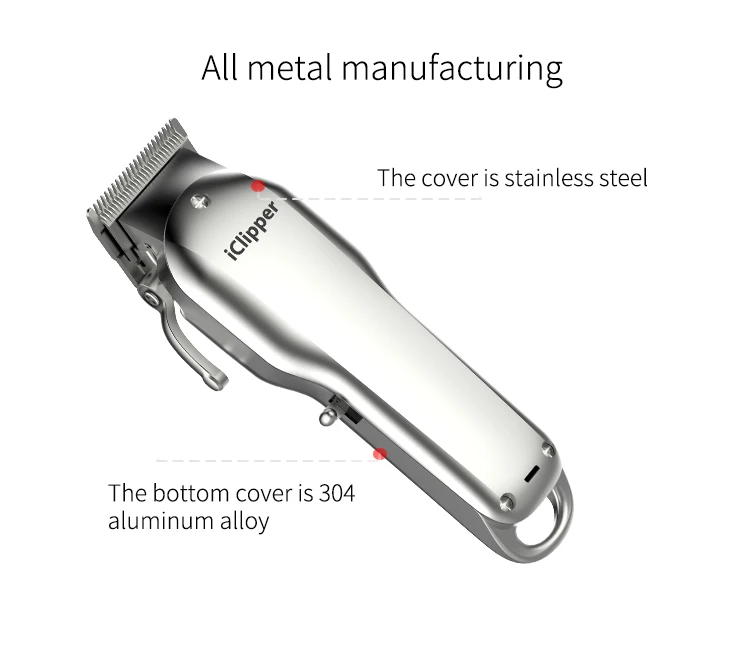 Iclipper-k4 Professional Men’s Hair Clipper - Cordless & Powerful