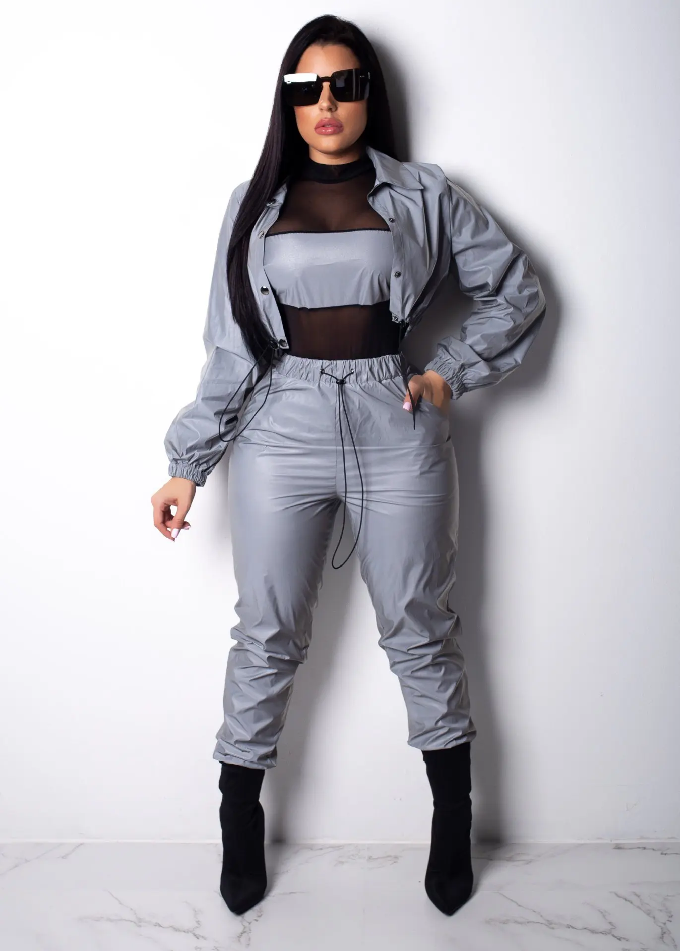 Customized Tracksuit Reflective Blank Tracksuits High Quality Designers ...