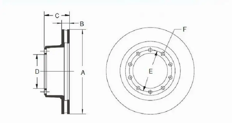 WINSUN 9604210412 European for Mercedes-Benz Truck Brake Disc