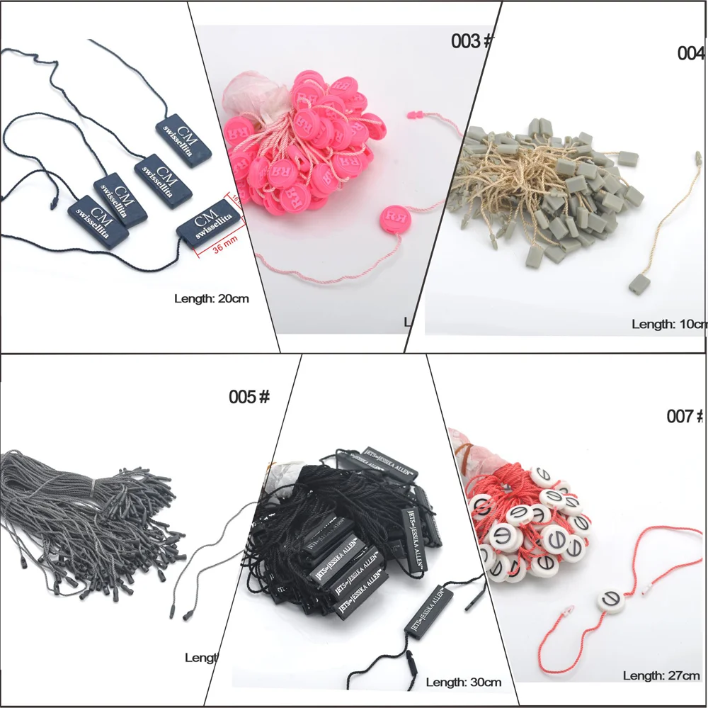 Custom Embossed Logo Nylon Plastic Seal Lock Hang Tag