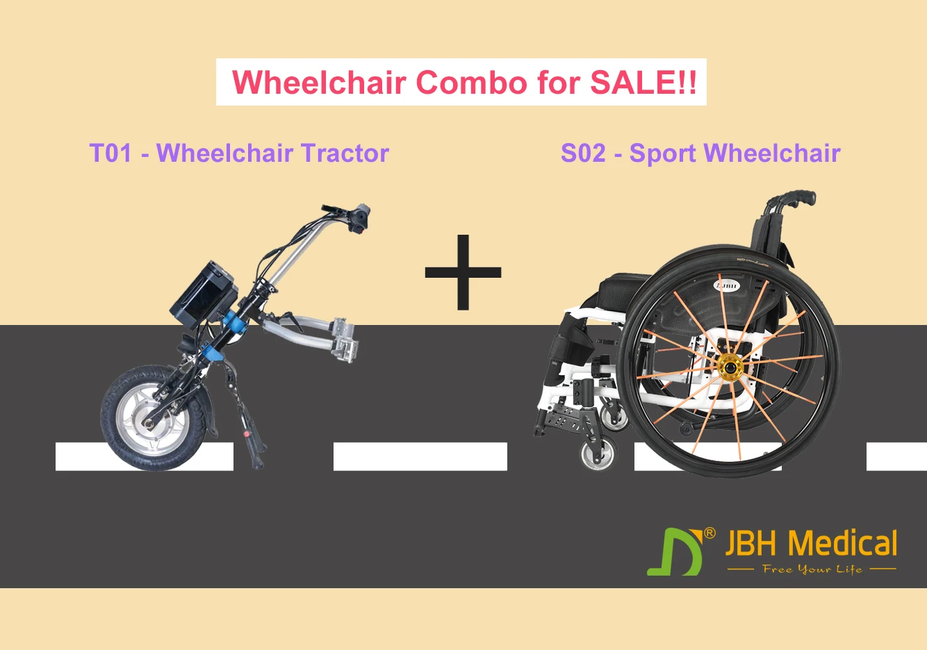 12inch 36V 250W Electric Wheelchair Tractor - 30km Range