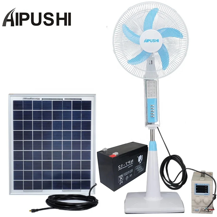 Hot Sell Portable Rechargeable 12v Dc Solar Powered Electric Stand Fan ...