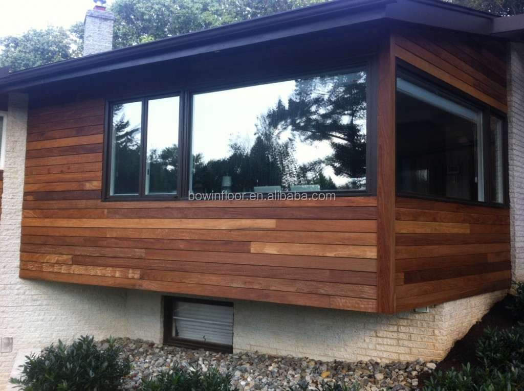 Rain Screen Solid Wood Siding Teak Cladding - Durable & Stylish