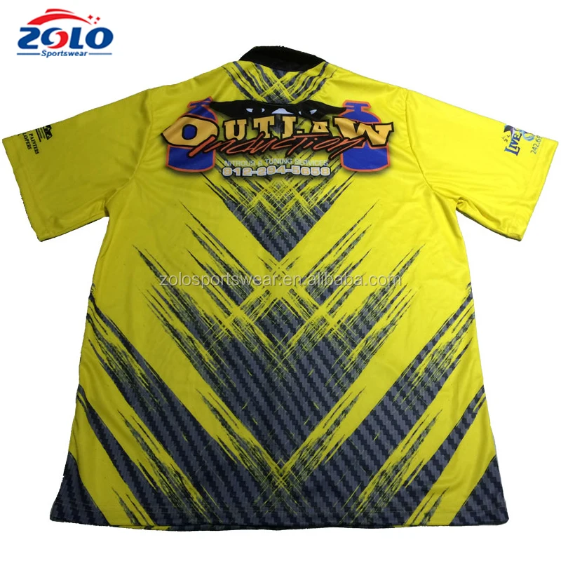 Custom Men's Motorcycle Race Team Shirts - Fast Dry & Breathable
